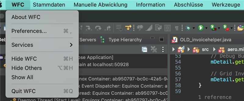 Übersetzen des WFC-Menüs · Issue #916 · minova-afis/aero.minova.rcp · GitHub