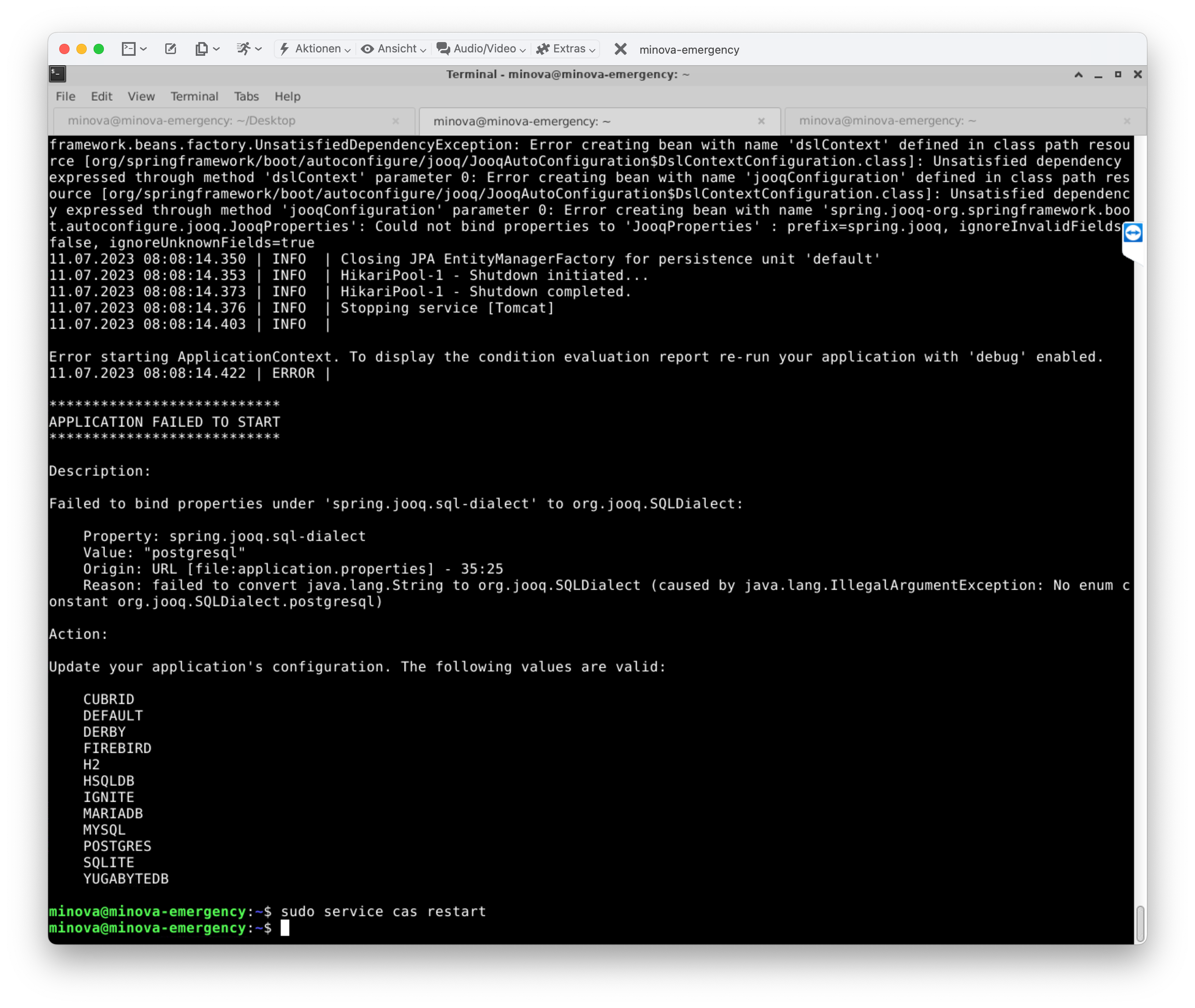 Falscher String für Postgres-Datenbanktyp? · Issue #636 · minova-afis/aero.minova.cas · GitHub