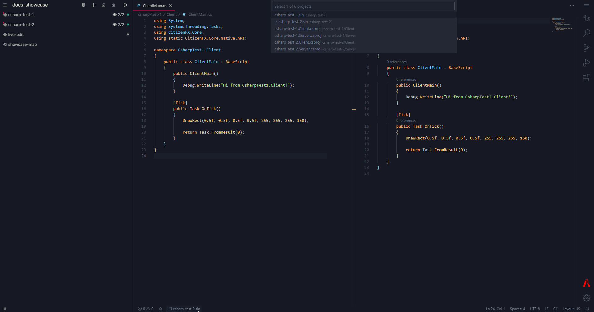Creating new c# resources in FXDK loose inteli-sense · Issue #1184 · citizenfx/fivem · GitHub