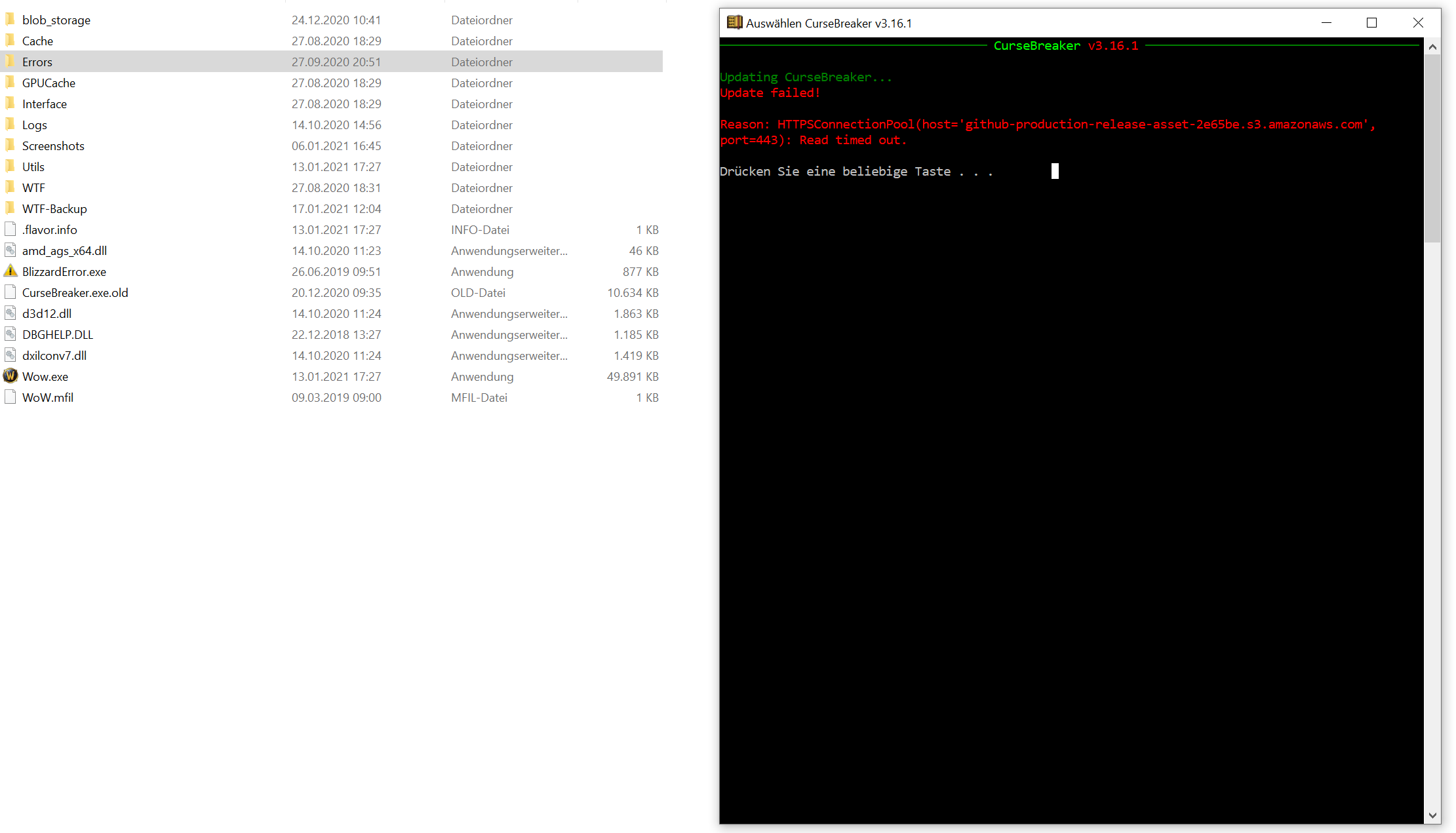 Updating Cursebreaker fails · Issue #276 · AcidWeb/CurseBreaker · GitHub
