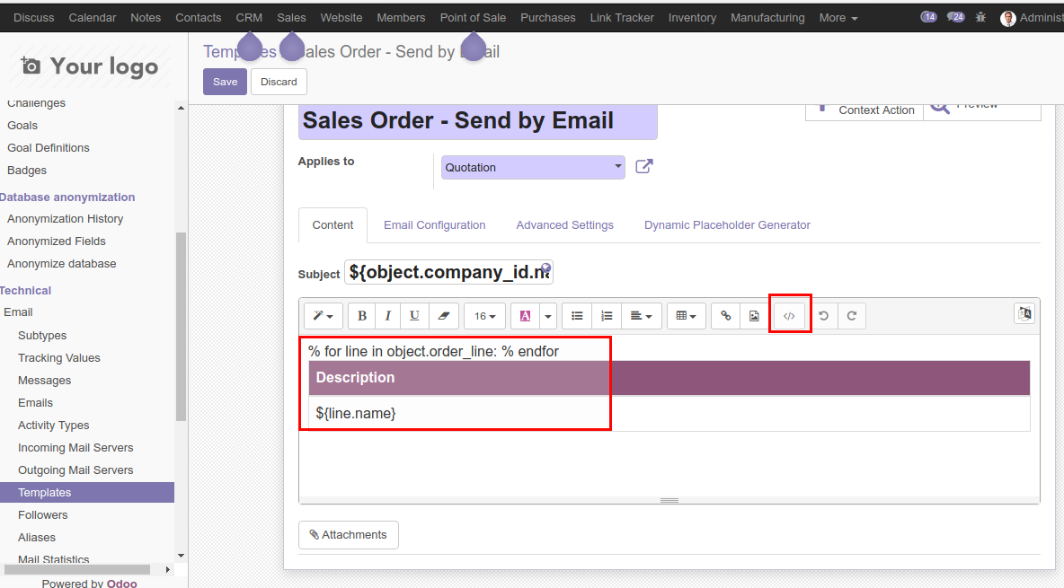 [WEB] Editor html not saved %for correctly · Issue #23786 · odoo/odoo · GitHub