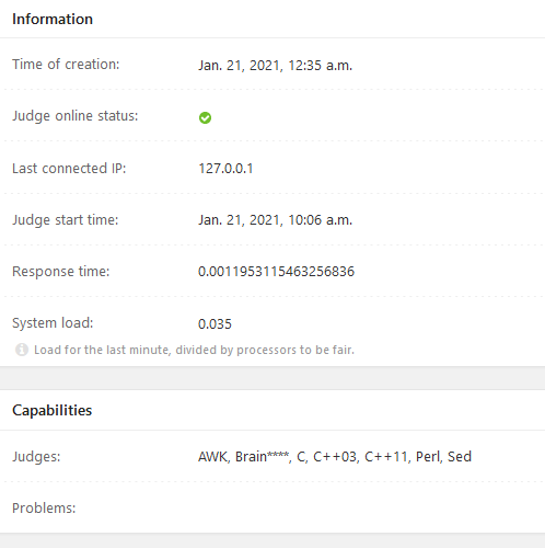 Judge connected but judges none available · Issue #829 · DMOJ/judge-server · GitHub