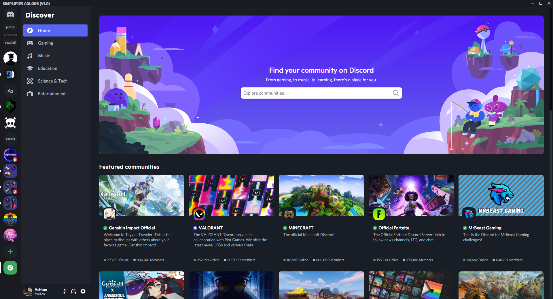 GitHub - devAshton/SimplifiedColors: A simple, amazing colored discord ...