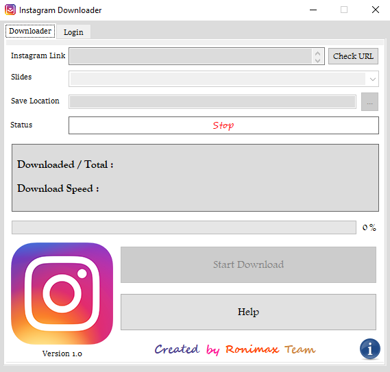 GitHub - RonimaxTeam/InstagramDownloader: A C# application to download ...