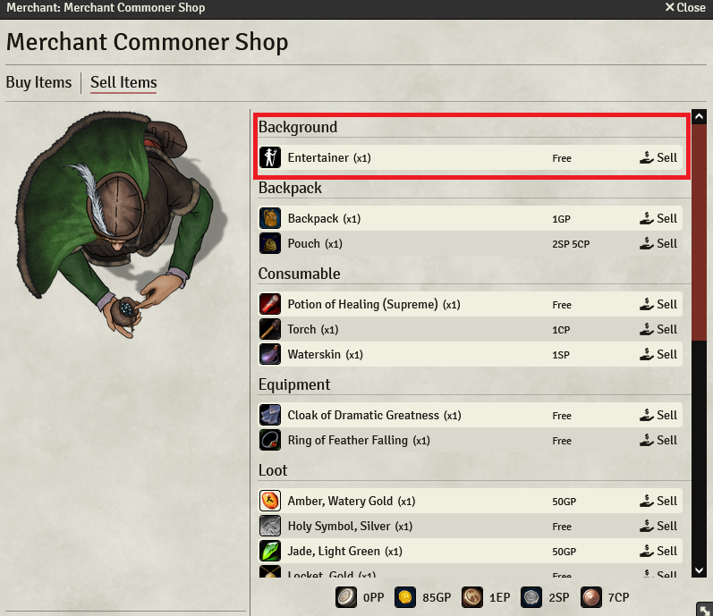 [BUG] - [D&D 5e] Backgrounds are not in item filters · Issue #227 · fantasycalendar/FoundryVTT ...