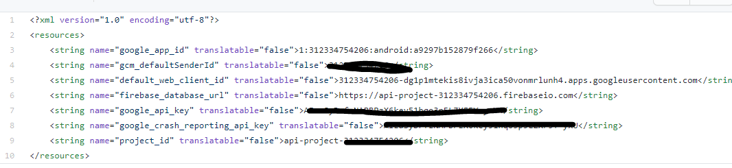 Security: firebase config in clear text · Issue #10749 · signalapp/Signal-Android · GitHub
