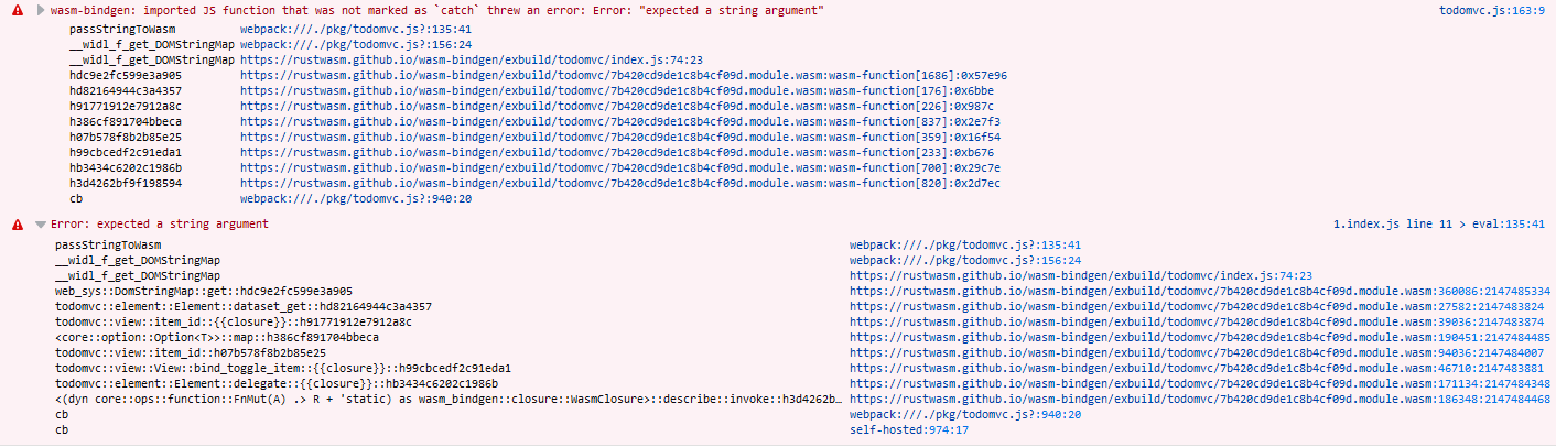 Todomvc Example Issues · Issue 1213 · Rustwasmwasm Bindgen · Github