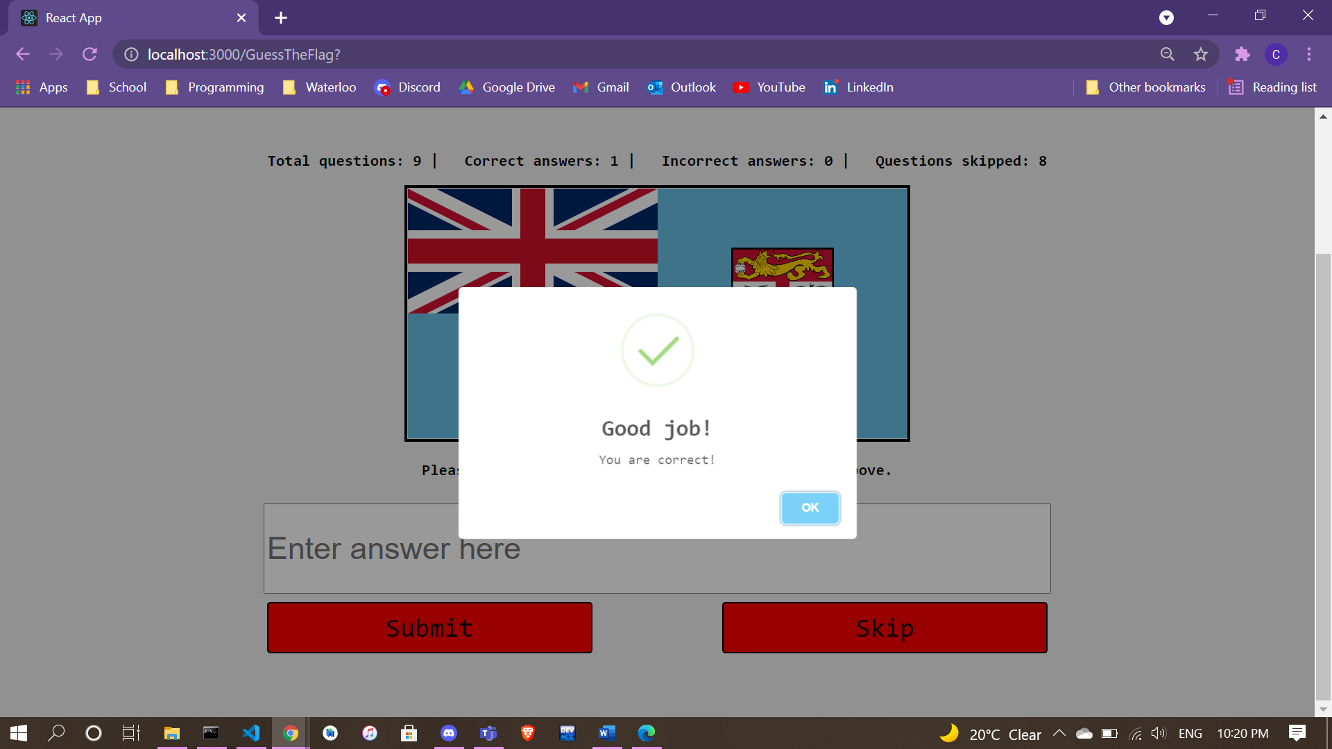 GitHub - cassandrah62/GuessTheFlag
