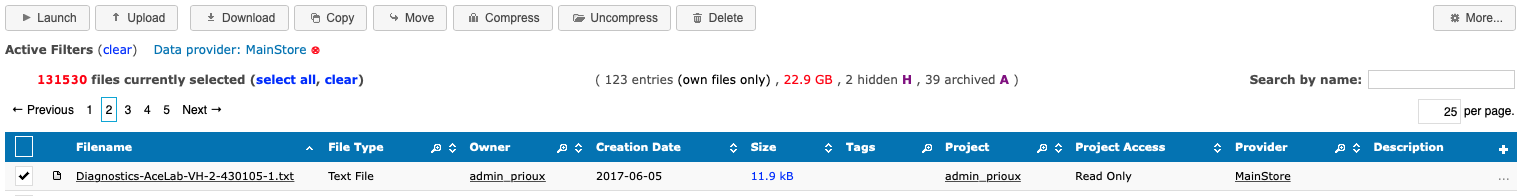 The persistent selection mechnism doesn't respect the "own files vs all available files" state ...