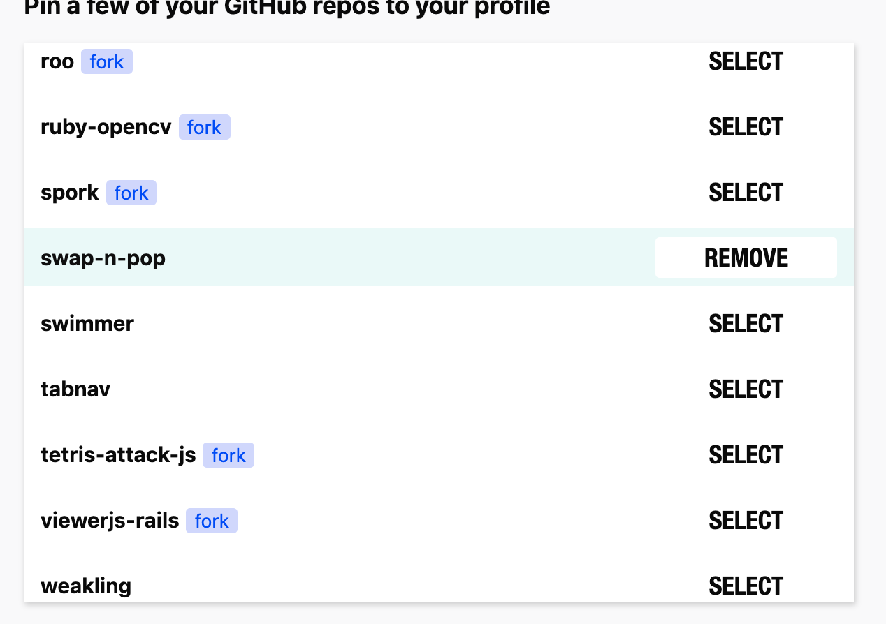 Incorrect Styling Of Fork In The Repo List On The Integrations Tab
