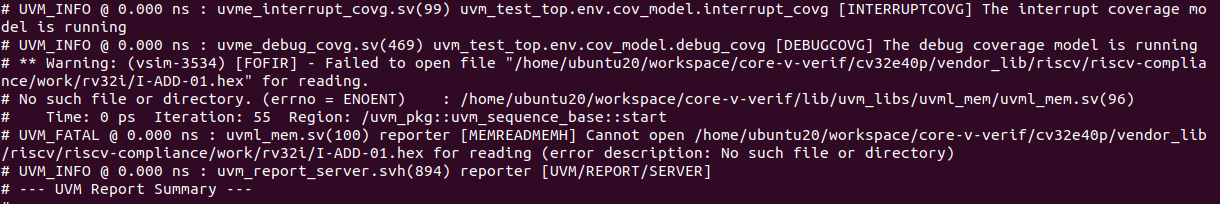 Error when I run the core-v and compiliance test · Issue #1488 ...