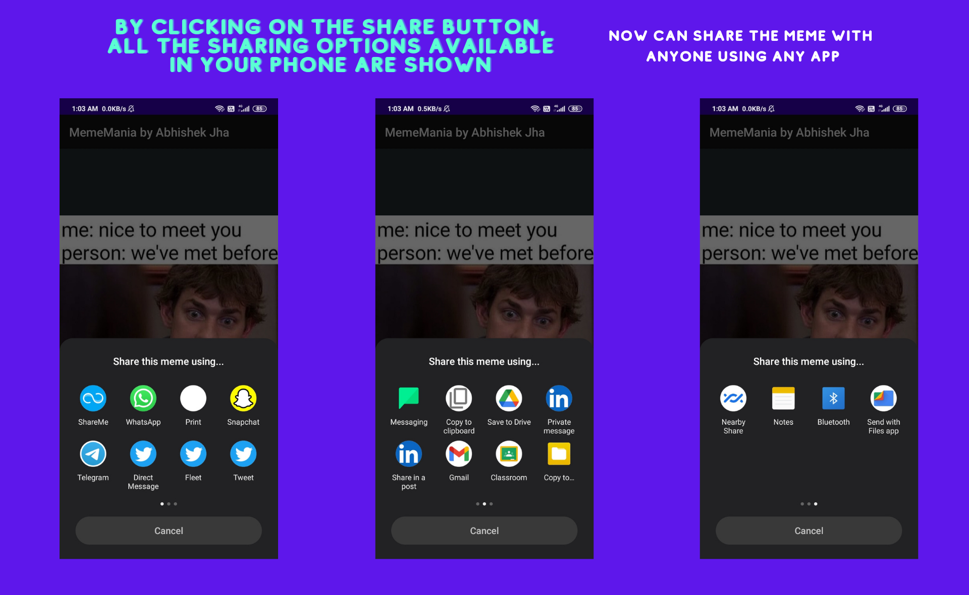 Github Abhijhacodes Android Mememania