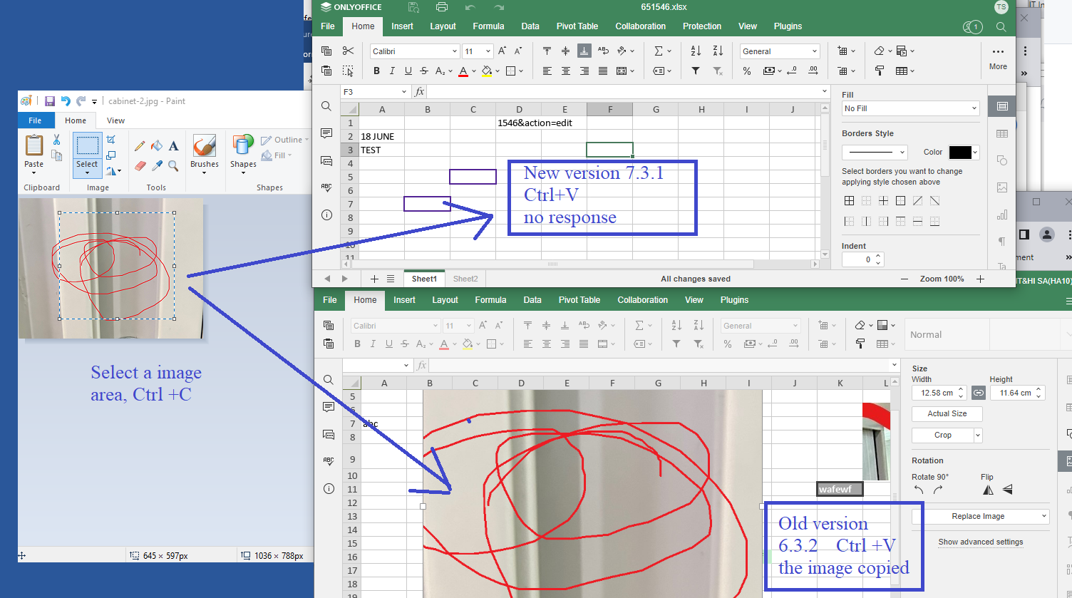 Spreadsheet Ctrl C + Ctrl V copy from external Program to onlyoffice web editor 7.3.2 · Issue ...