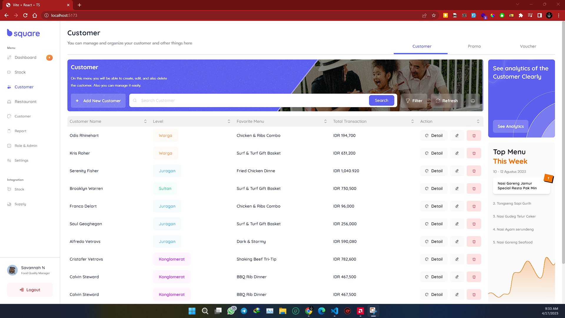 GitHub - wildanmujahidin/square-pos: Square is Point of Sale Web App using React.js + Vite ...