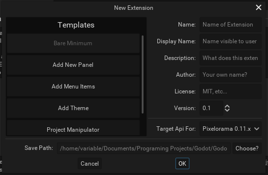 GitHub - Variable-ind/Pixelorama-Extensions