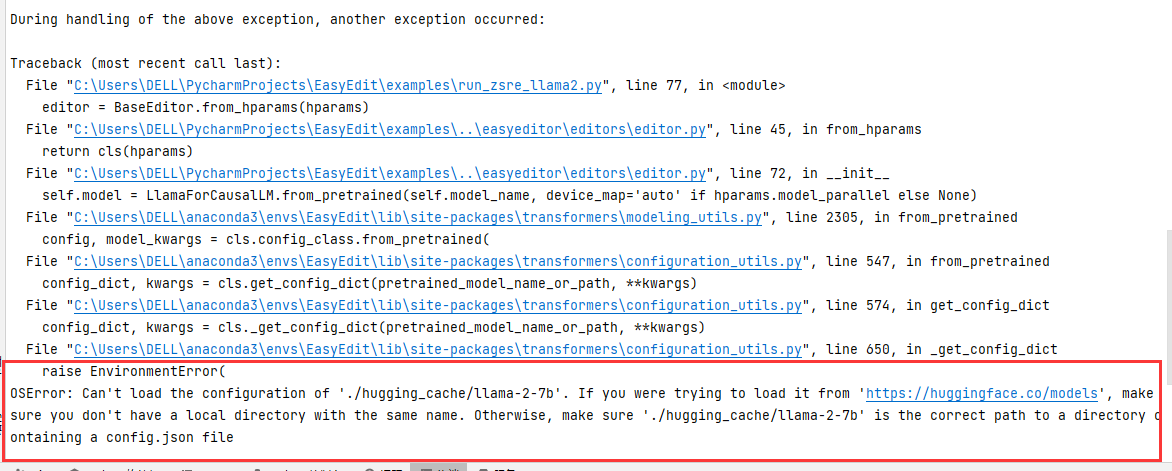 ROME + llama-2-7b +" Can't load the configuration of './hugging_cache/llama-2-7b'" · Issue #46 ...