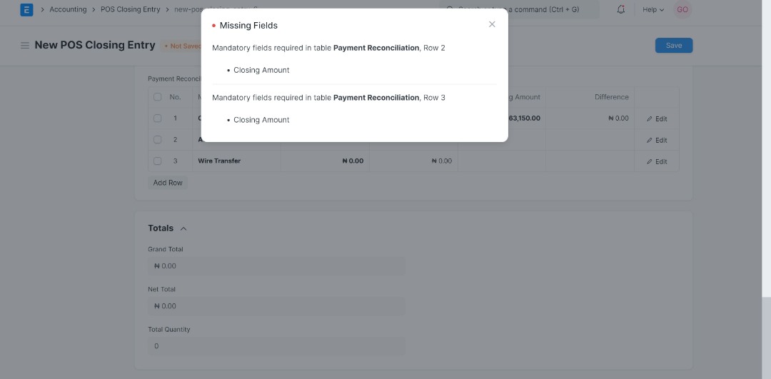 POS Closing Entry Error · Issue #25656 · frappe/erpnext · GitHub