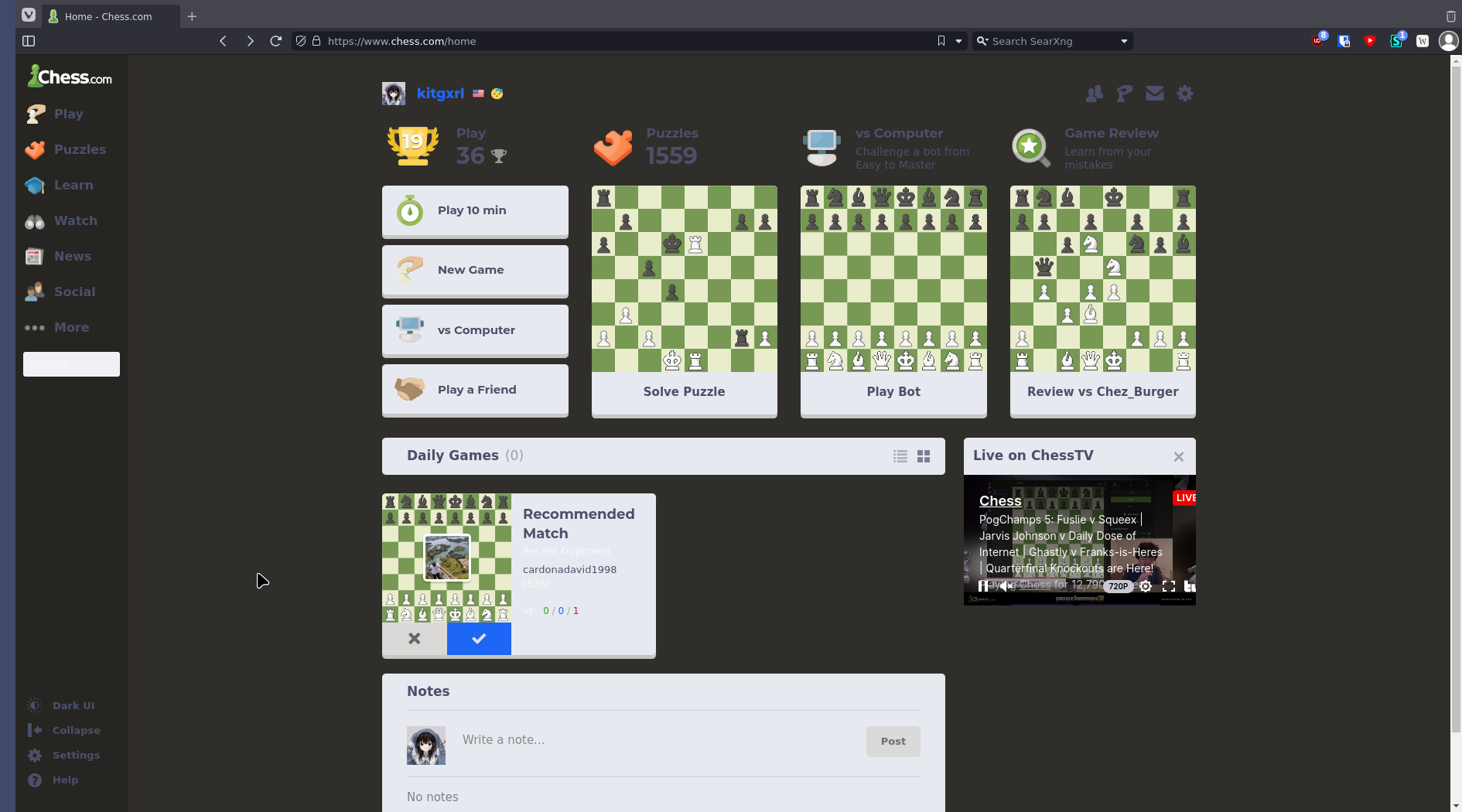 Chess.com background overrides userstyle · Issue #160 · catppuccin/userstyles · GitHub