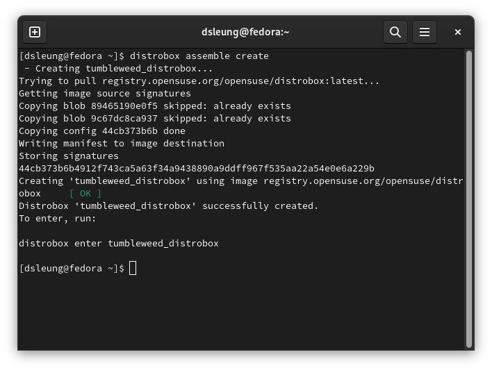 [Error] distrobox-assemble fails to handle multiple declarations with bash