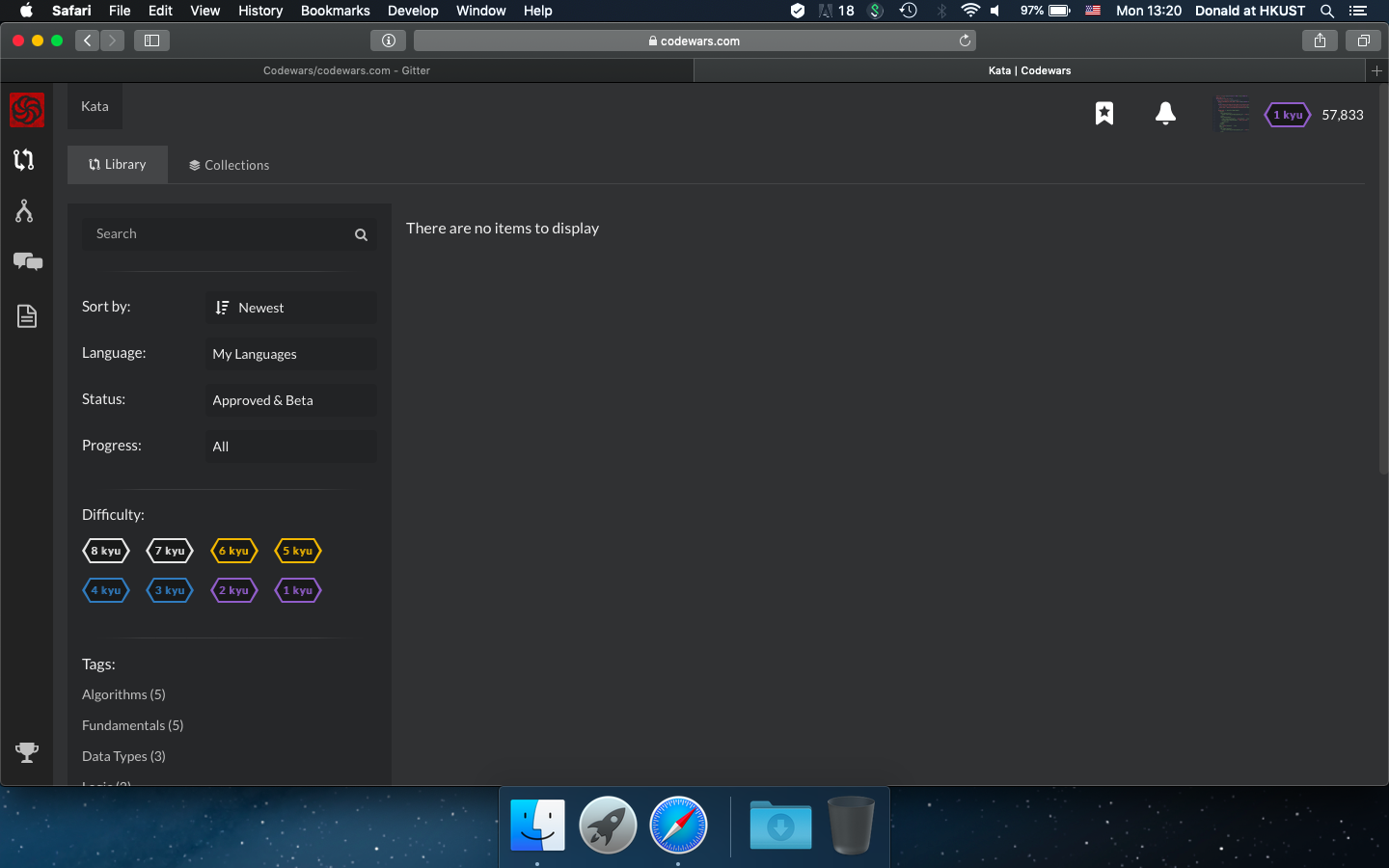 Kata Search Page unable to display Kata most of the time · Issue #1716 · codewars/codewars.com ...