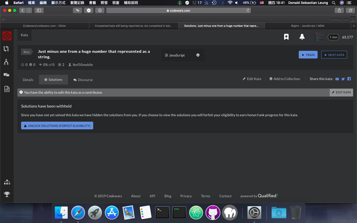 Completed kata still being reported as not completed in kata detail page · Issue #1683 ...