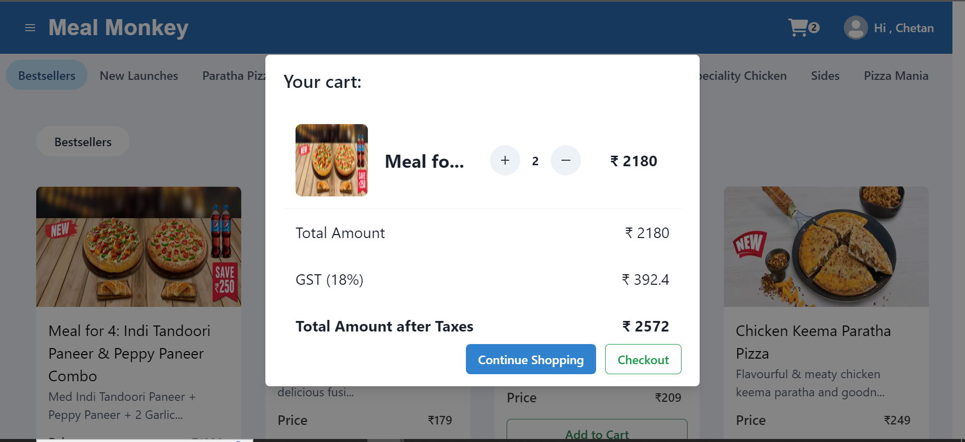 GitHub - chetan-2002/Meal-Monkey: Experience a slice of heaven with ... GitHub - chetan-2002/Meal-Monkey: Experience a slice of heaven with ...
