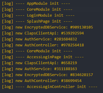 class that bind with singleton in core shared module should not recreate · Issue #794 ...