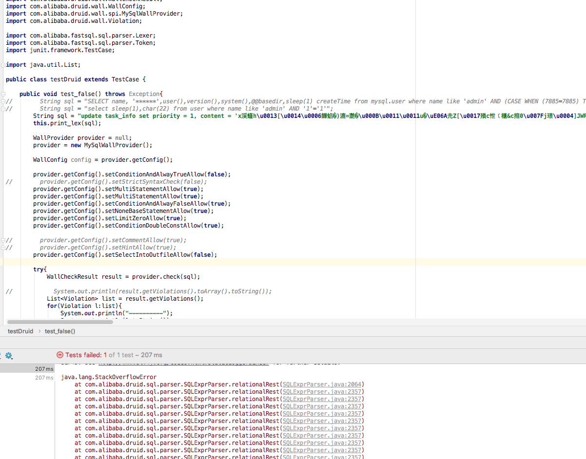 Parser引用死循环 · Issue #2718 · alibaba/druid · GitHub