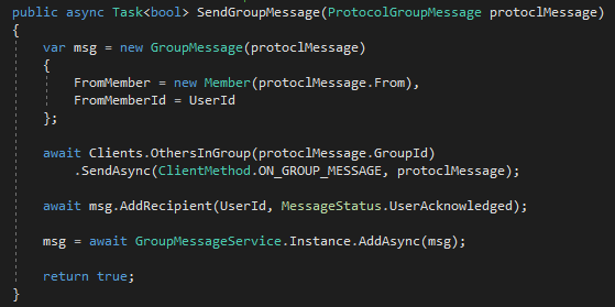 Signalr Xamarin Client Disconnected when receiving group messages every 1 seconds · Issue #8916 ...