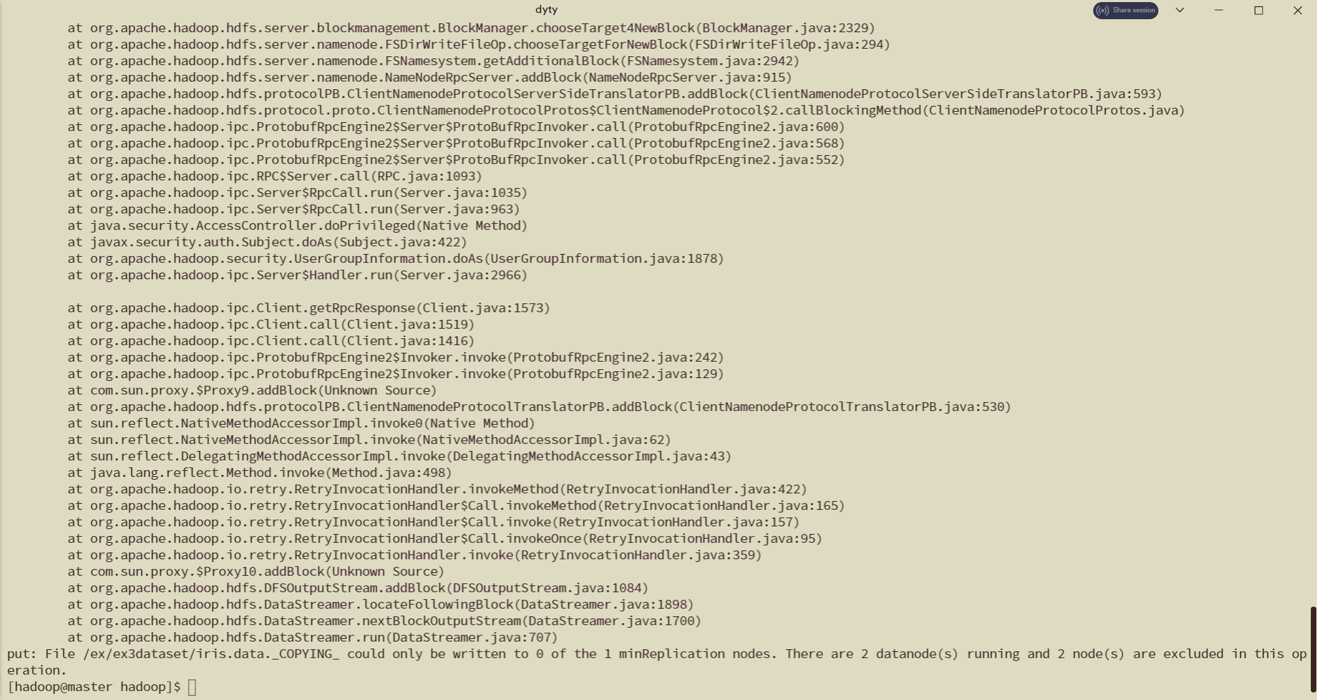 实验一~实验三的坎坷之路记录 && 实验三的奇迹再现 · Issue #28 · Wanghui-Huang/CQU_bigdata · GitHub