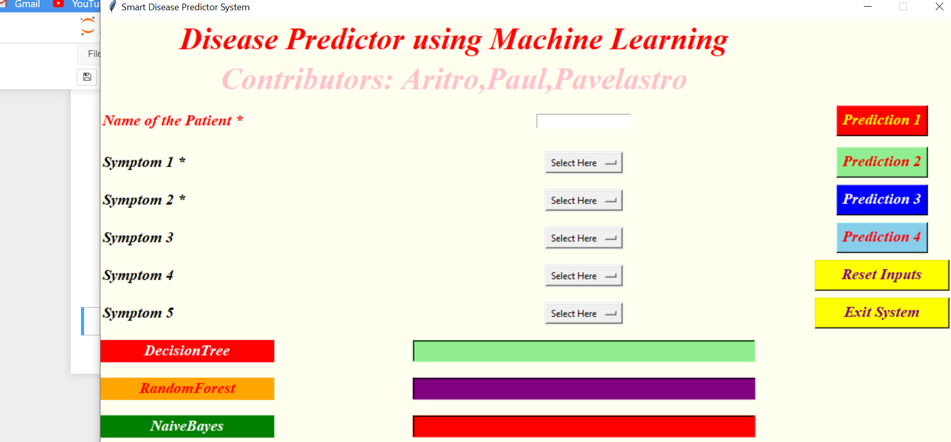 GitHub - pavelastro/Diesease-Prediction: This predicts Diseases