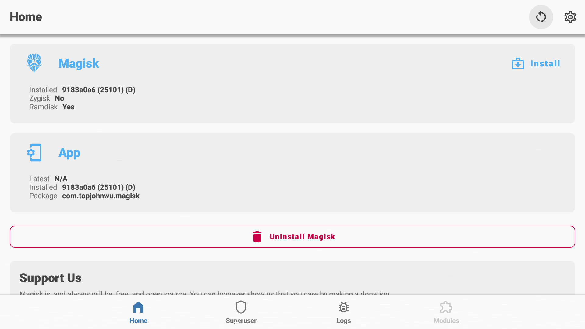 No Zygisk / Modules icon grayed out on FireTV 2nd gen Cube (Amlogic S922x) · Issue #6042 ...