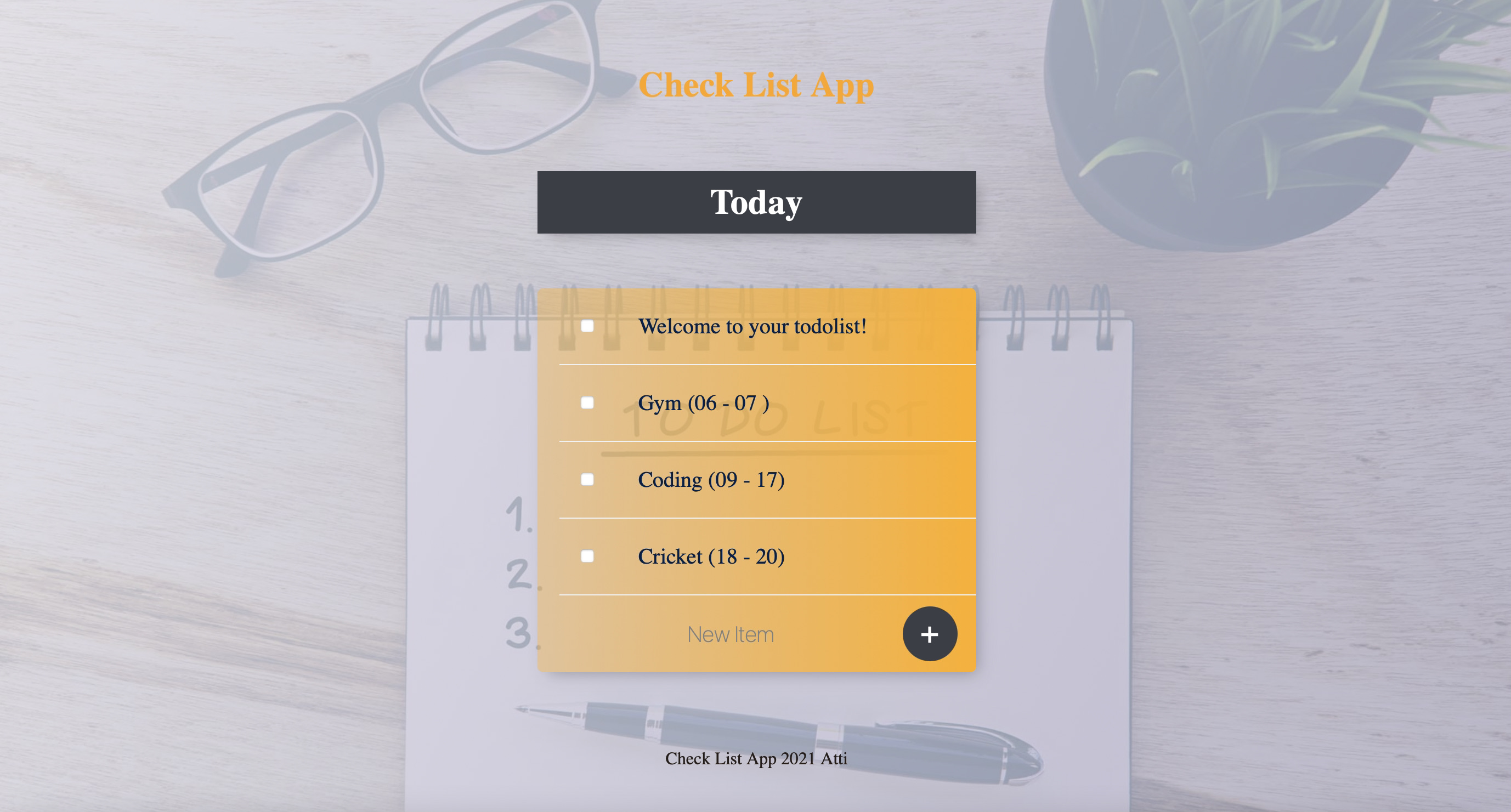 GitHub - AttiR/Check-List-App: Full-stack App, EJS template is used on ...