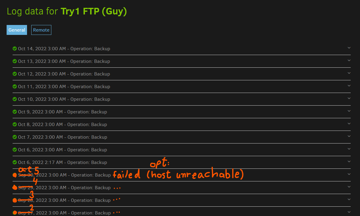Failed runs missing from the job-specific log page · Issue #4829 · duplicati/duplicati · GitHub