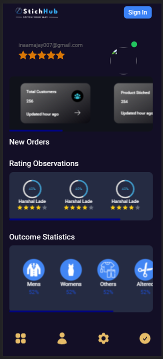 [STYLE CHANGE] Redesign Tailor Dashboard UI · Issue #222 · UBA-GCOEN/StichHub · GitHub