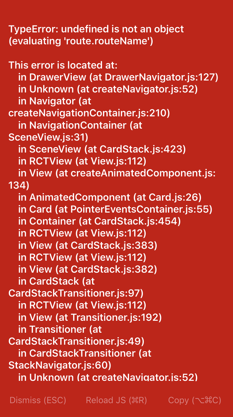 Drawernavigator Bug In 1 0 0 Beta 22 · Issue 3175 · React Navigation React Navigation · Github