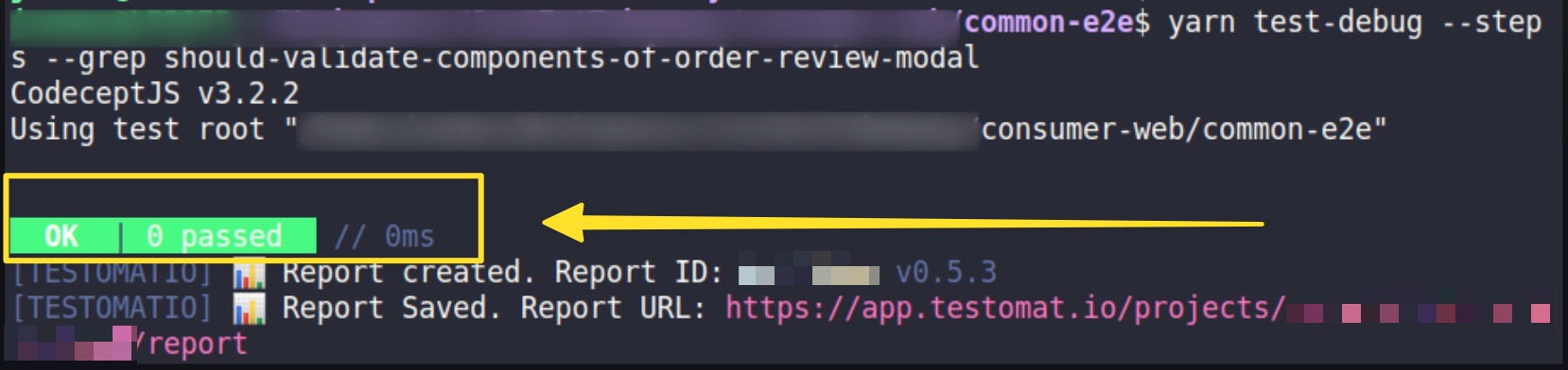 Do Not Create Run Report When Grep Returns 0 Tests · Issue 79