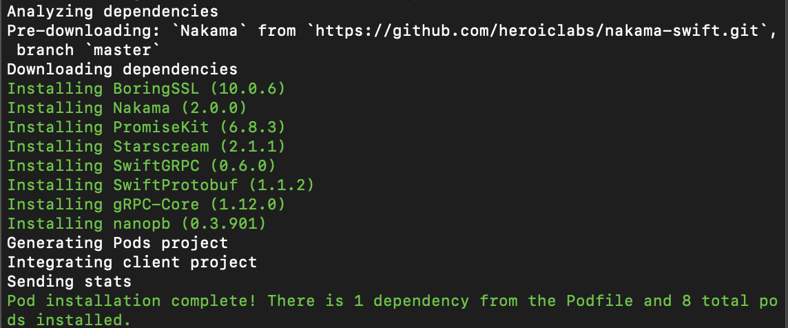 Pod build failure. · Issue #8 · heroiclabs/nakama-swift · GitHub
