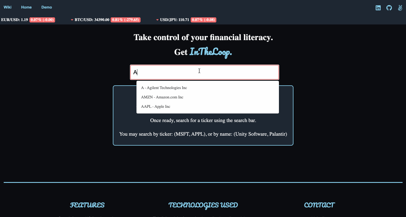 GitHub - akerpelm/InTheLoop: A data visualization tool for US-listed securities including ...