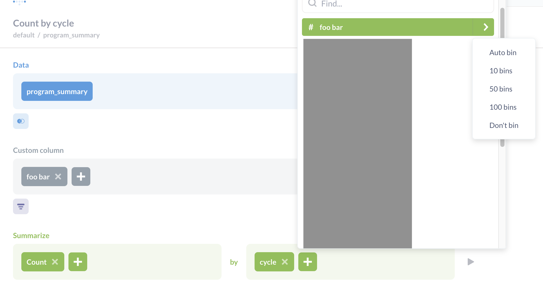 Binning Should Work When Grouping By A Custom Column · Issue 11371 · Metabasemetabase · Github 