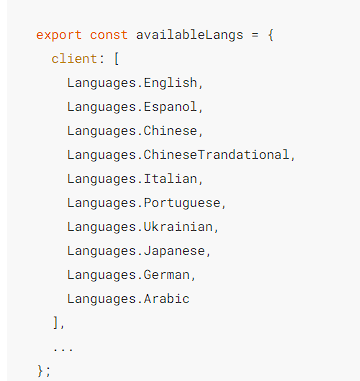 Documentation: Languages.ChineseTrandational should be Languages ...