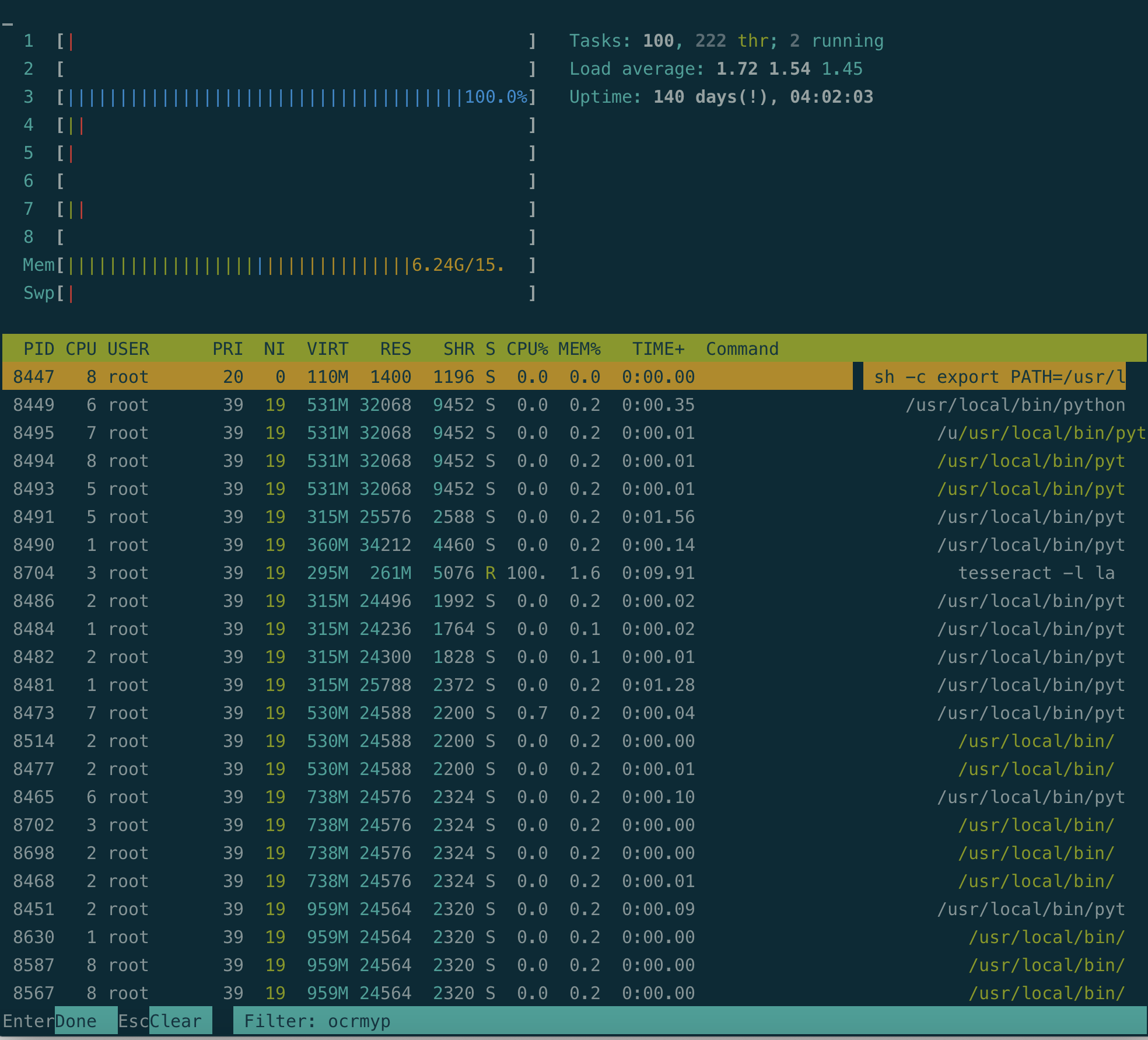 Tesseract Threads Never More Than 2 · Issue 135 · Ocrmypdfocrmypdf · Github