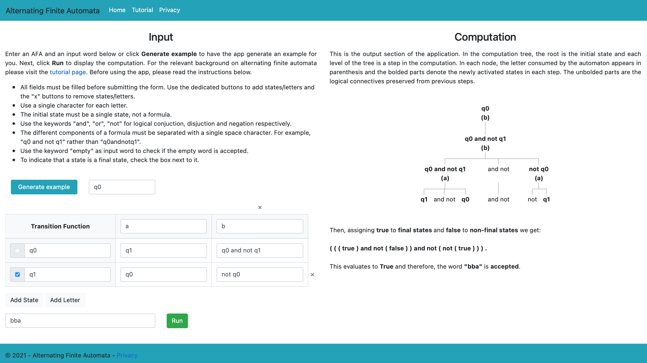 GitHub - CPapageorgiou/AFA: Alternating Finite Automata