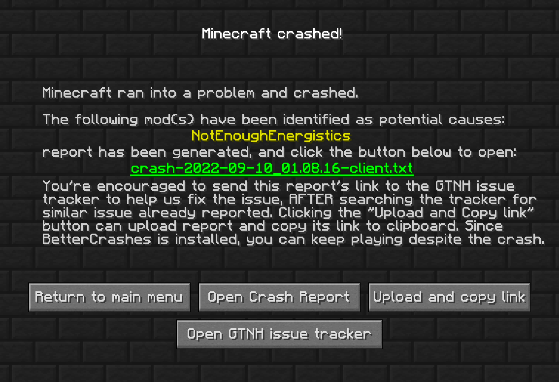 Crash when use wireless me terminal to search recipe from NEI · Issue #11260 · GTNewHorizons/GT ...