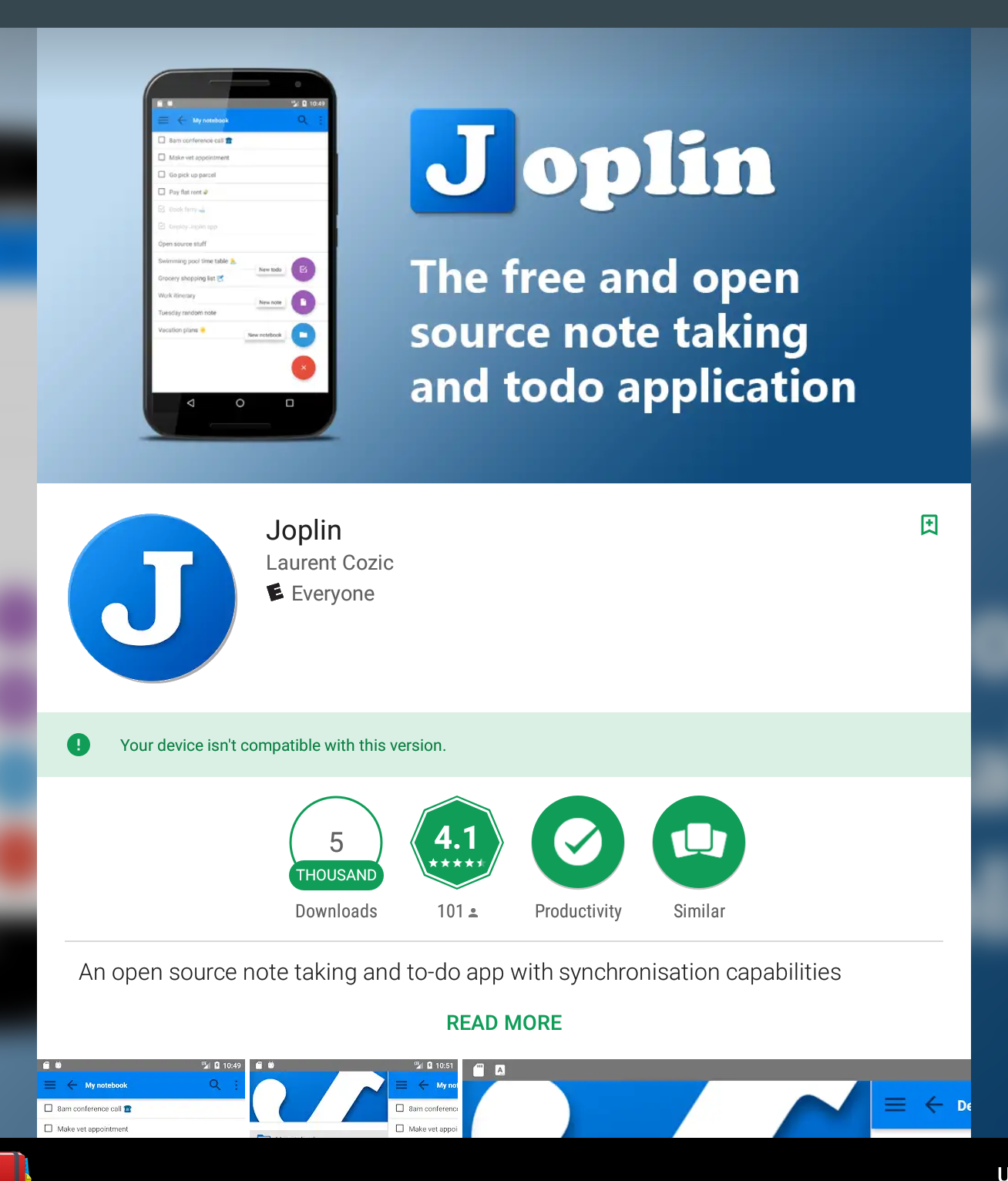 Please enable the Joplin Android app on Chromebooks · Issue #324 · laurent22/joplin · GitHub