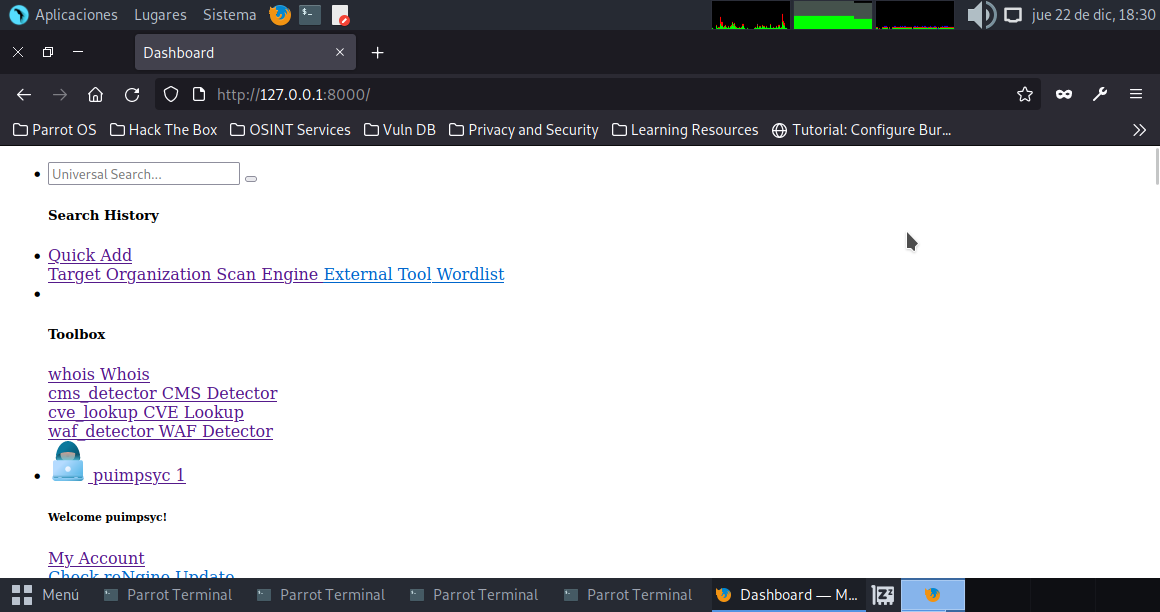 Bug - Interface not load · Issue #768 · yogeshojha/rengine · GitHub