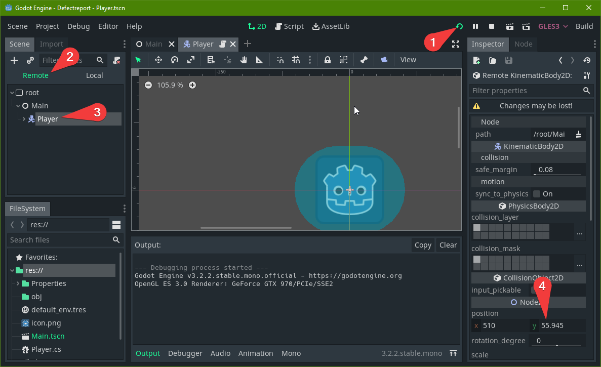 C# MoveAndSlide not moving Kinematicbody2d as expected. · Issue #41818 · godotengine/godot · GitHub