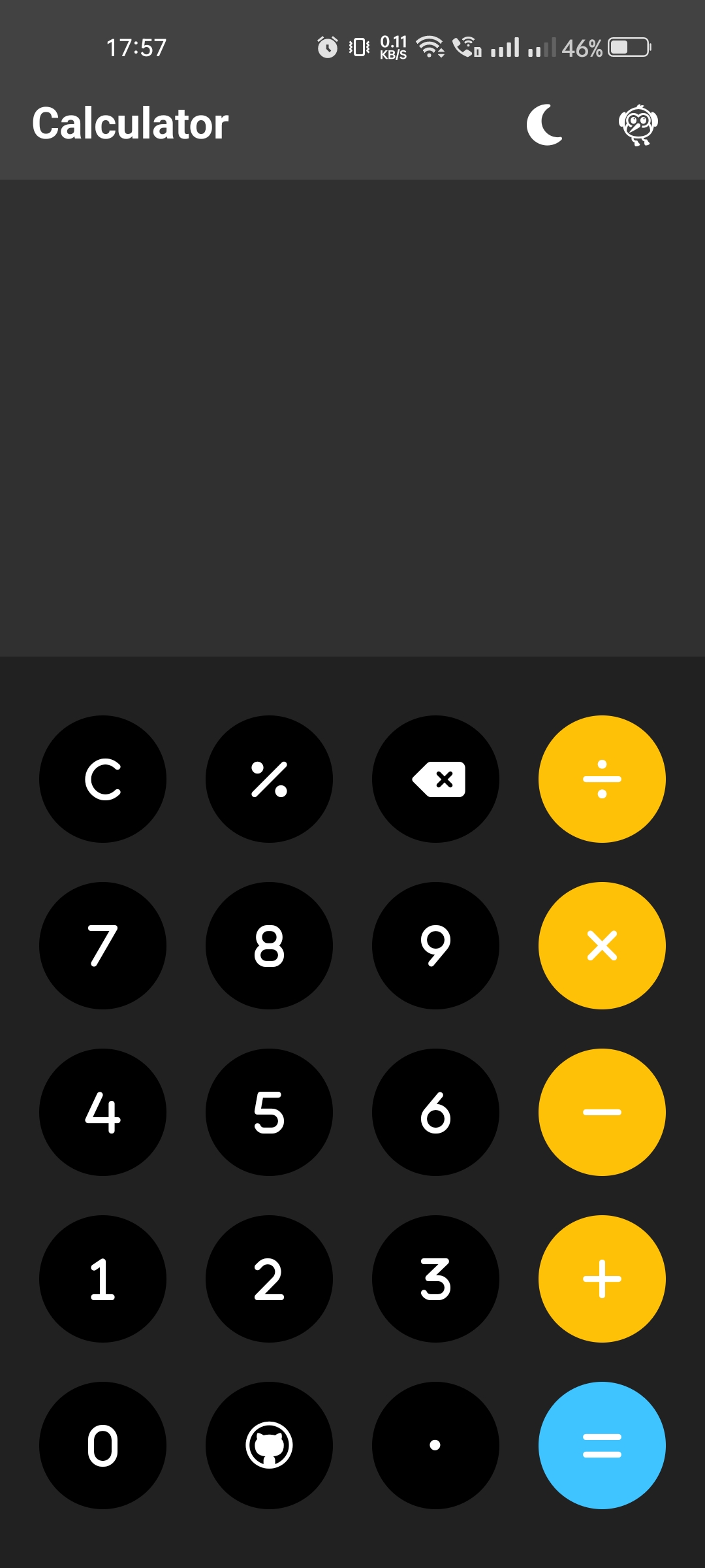 GitHub - Souradeep1101/Calculator: A simple, yet beautiful calculator ...