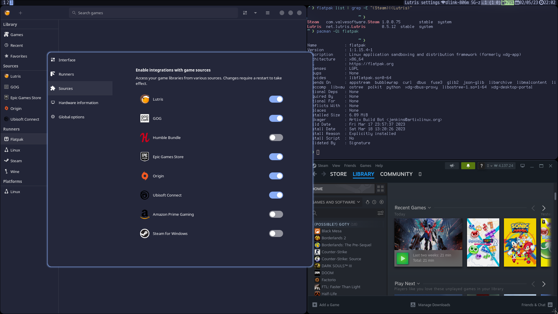 Steam source does not appear when it is installed via flatpak · Issue ...