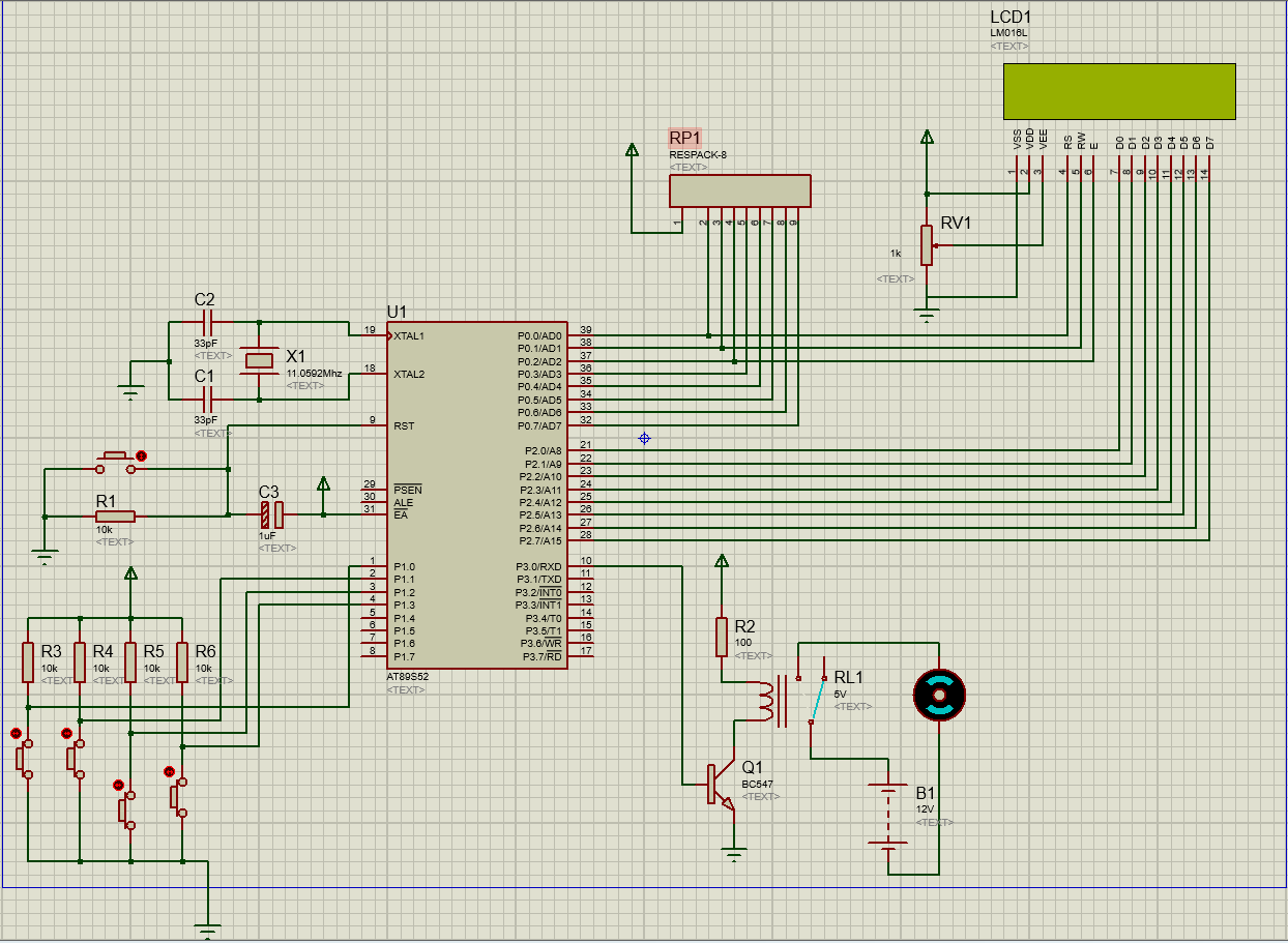 Microcontroller Schematic Diagram